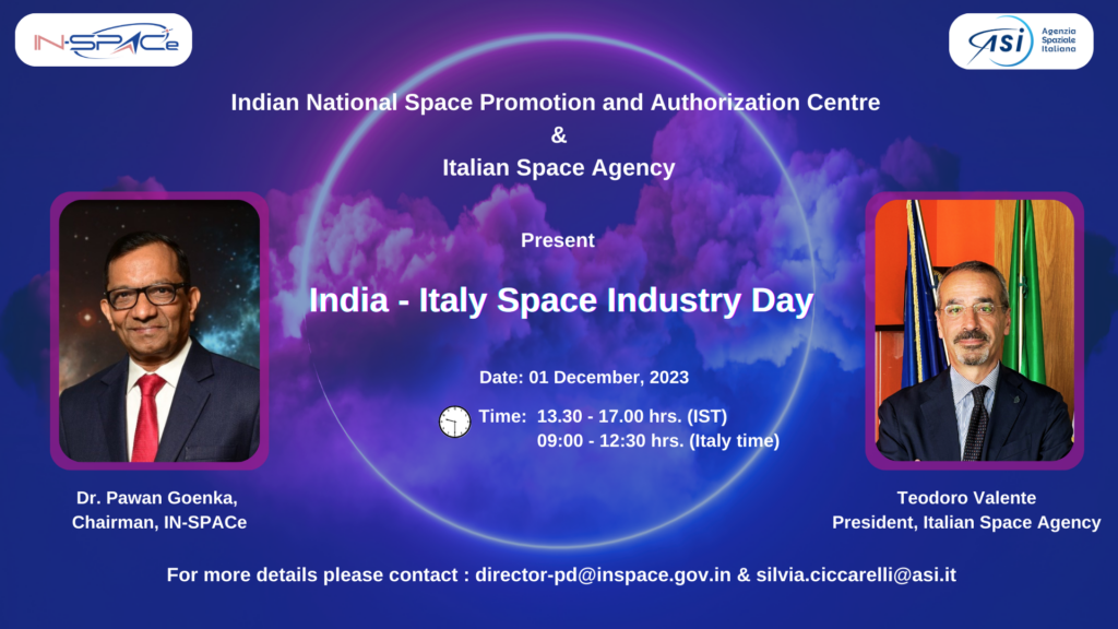 Collaborazione Spaziale Italia-India: Evento Virtuale | ASI
